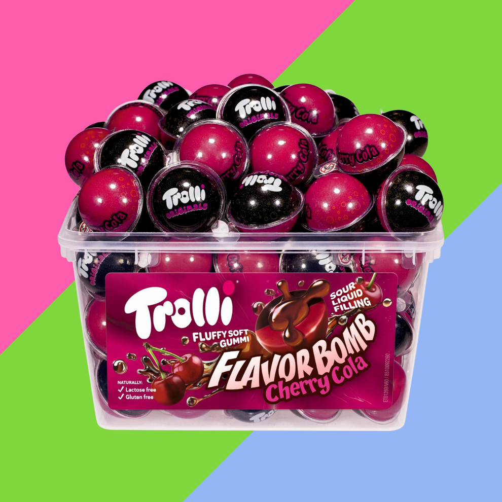Trolli Cherry Cola Flavourbomb 3D Candy 60 Count – Gaffneys Sweets ...